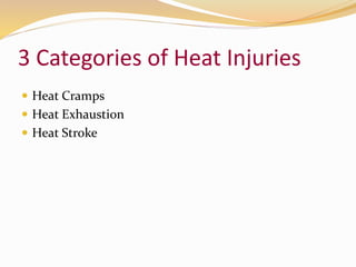 Army Heat Injuries | PPTX