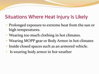 Army Heat Injuries | PPTX