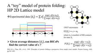 Oral presentation at Protein Folding Consortium Workshop in Berkeley ...