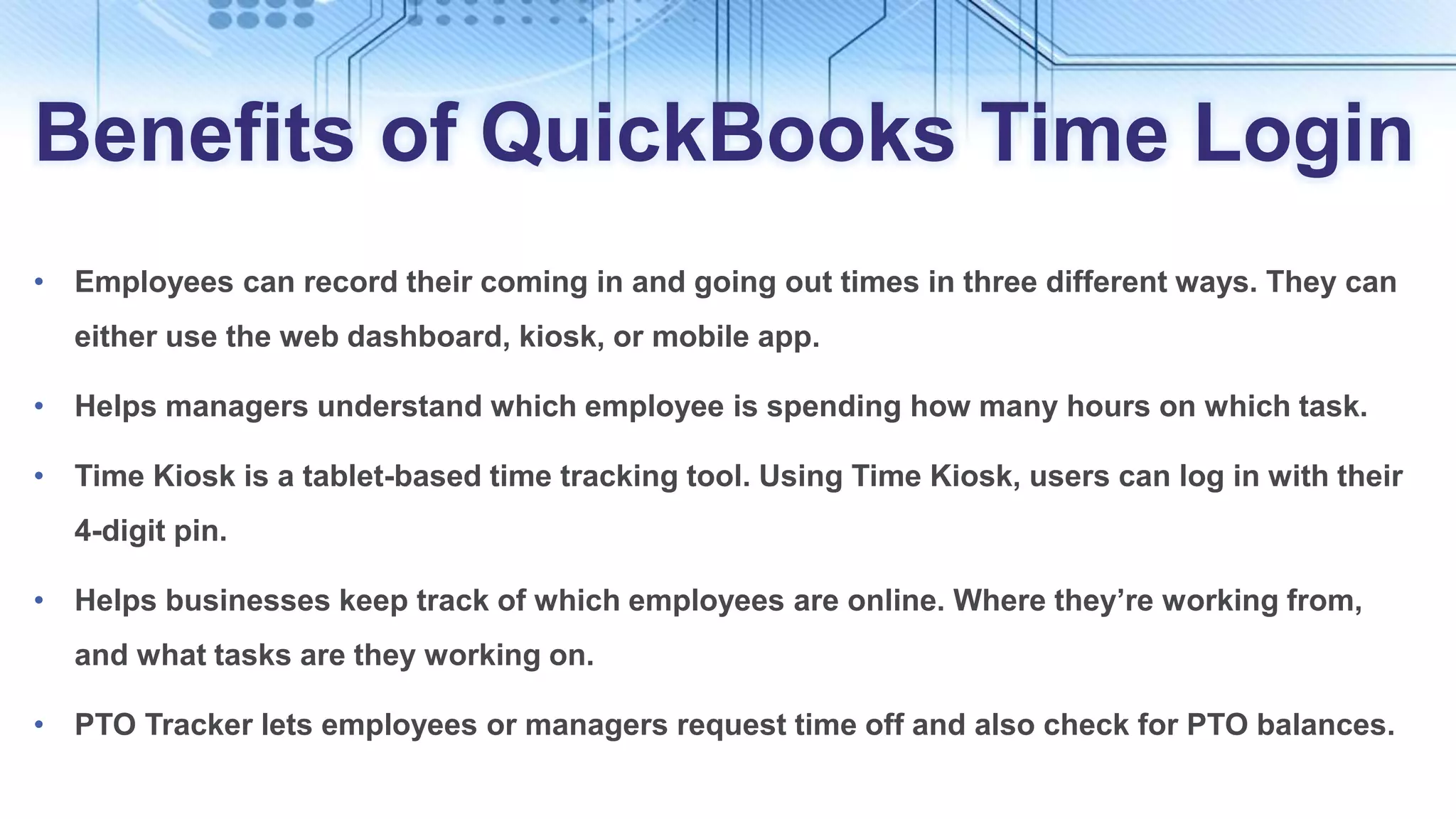 QuickBooks Time Login | PPT