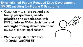 PFDD community forum | PPTX | Infectious Diseases | Diseases and Conditions