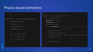 Animations in Flutter | PDF