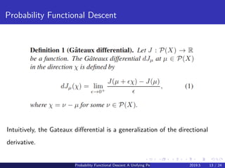 probability functional descent | PDF