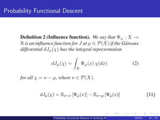 probability functional descent | PDF