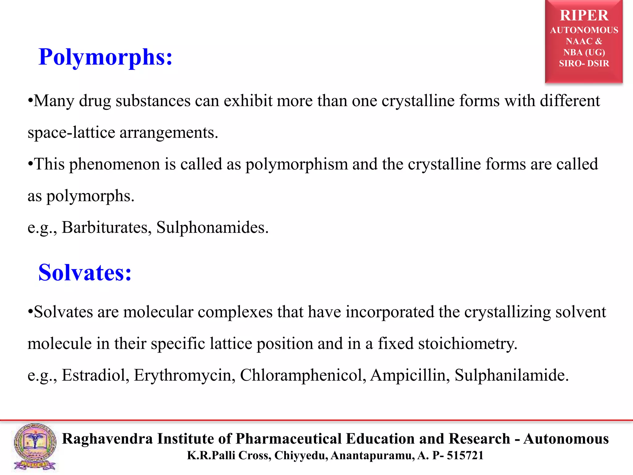 Crystal Morphology & Variations | PPTX