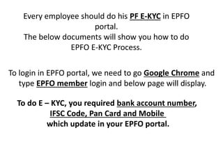 PF E - KYC .pptx