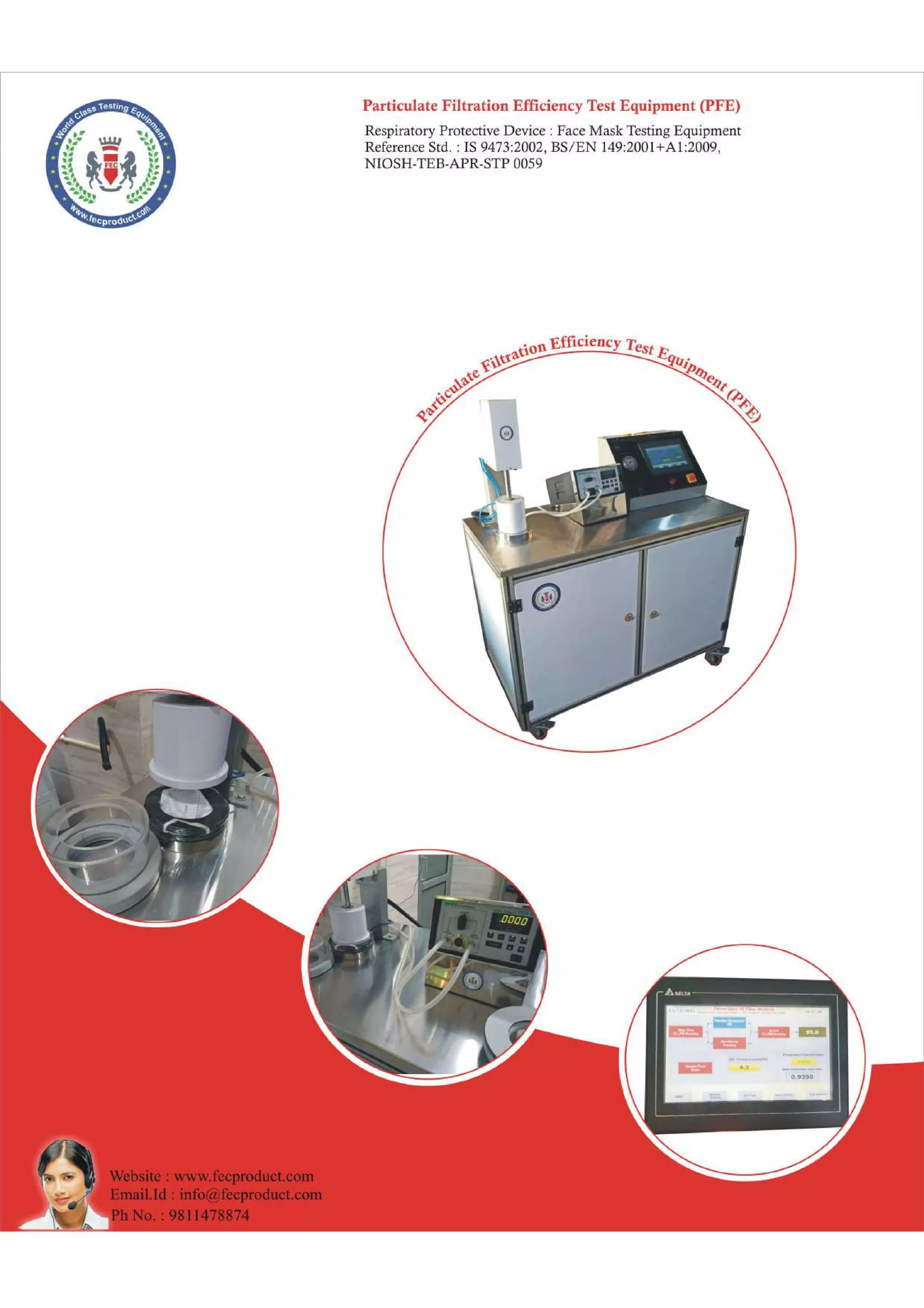 Particulate Filtration Efficiency (PFE) Test Equipment | PDF