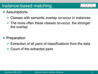 Automatic creation of mappings between classification systems for bibliographic data | PPT
