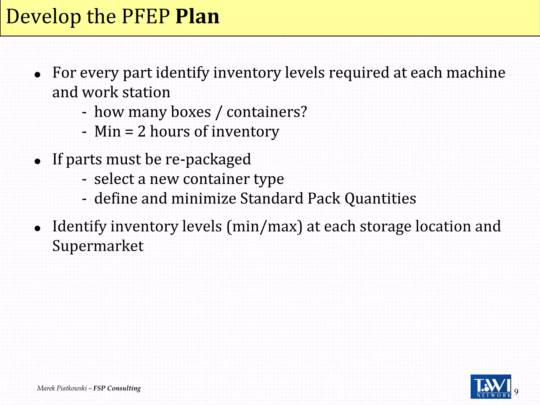 Pfep introduction | PDF