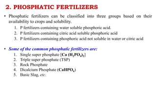 P Ferttilizers definition types examples | PDF