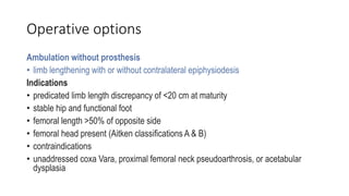 PFFD ie proximal femoral focal deficiency | PPTX