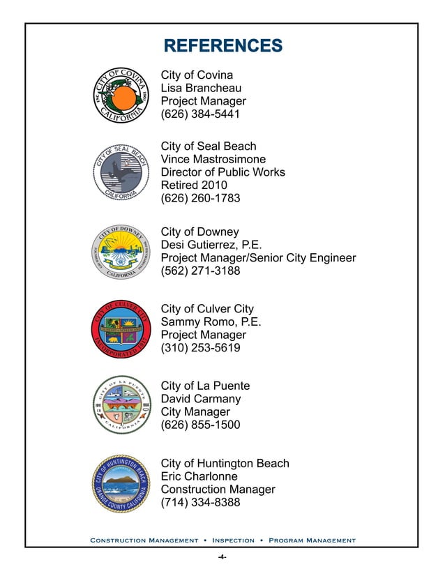 Statement of Qualifications (SOQ) | PDF | Civil Engineering Industry ...