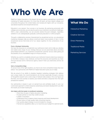 PFHE Enrollment Services Kit | PDF