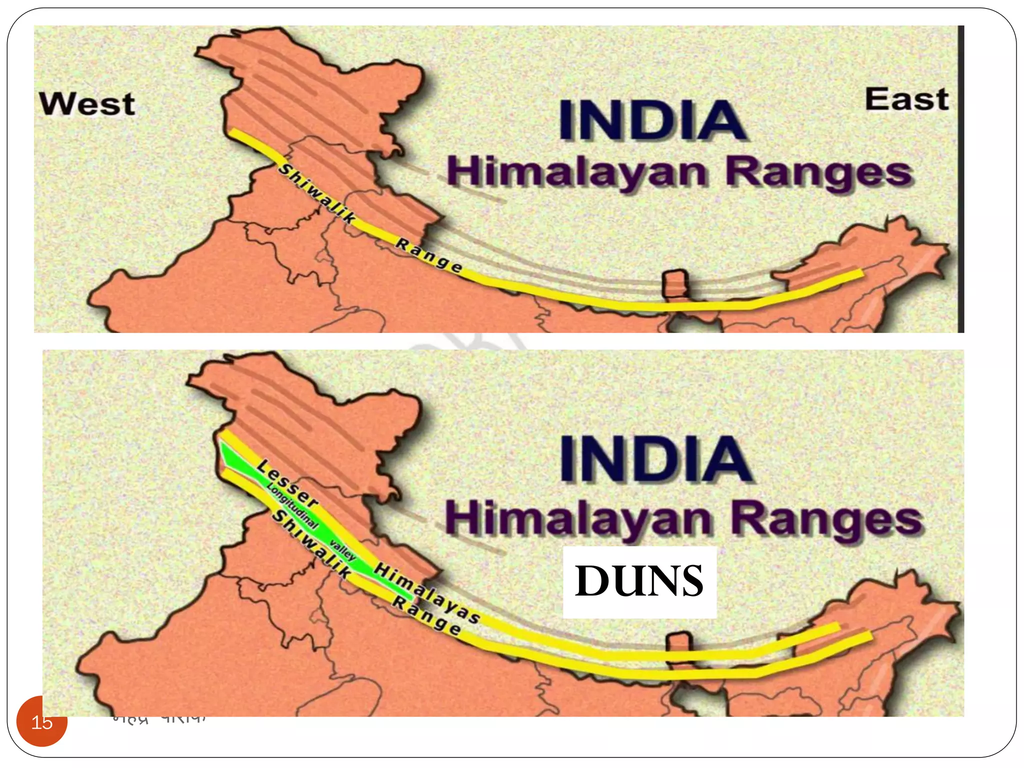 Physical Features of India 1 himalaya | PDF