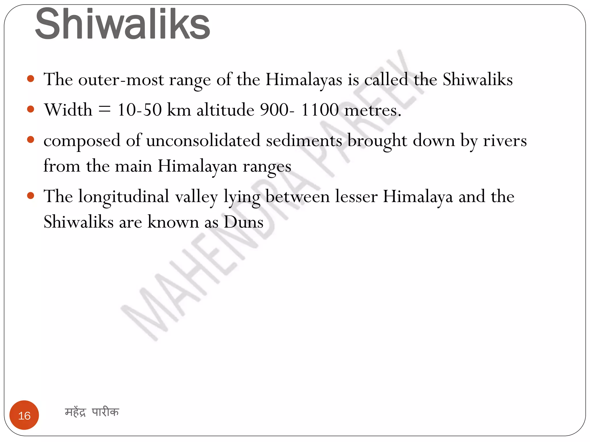 Physical Features of India 1 himalaya | PDF