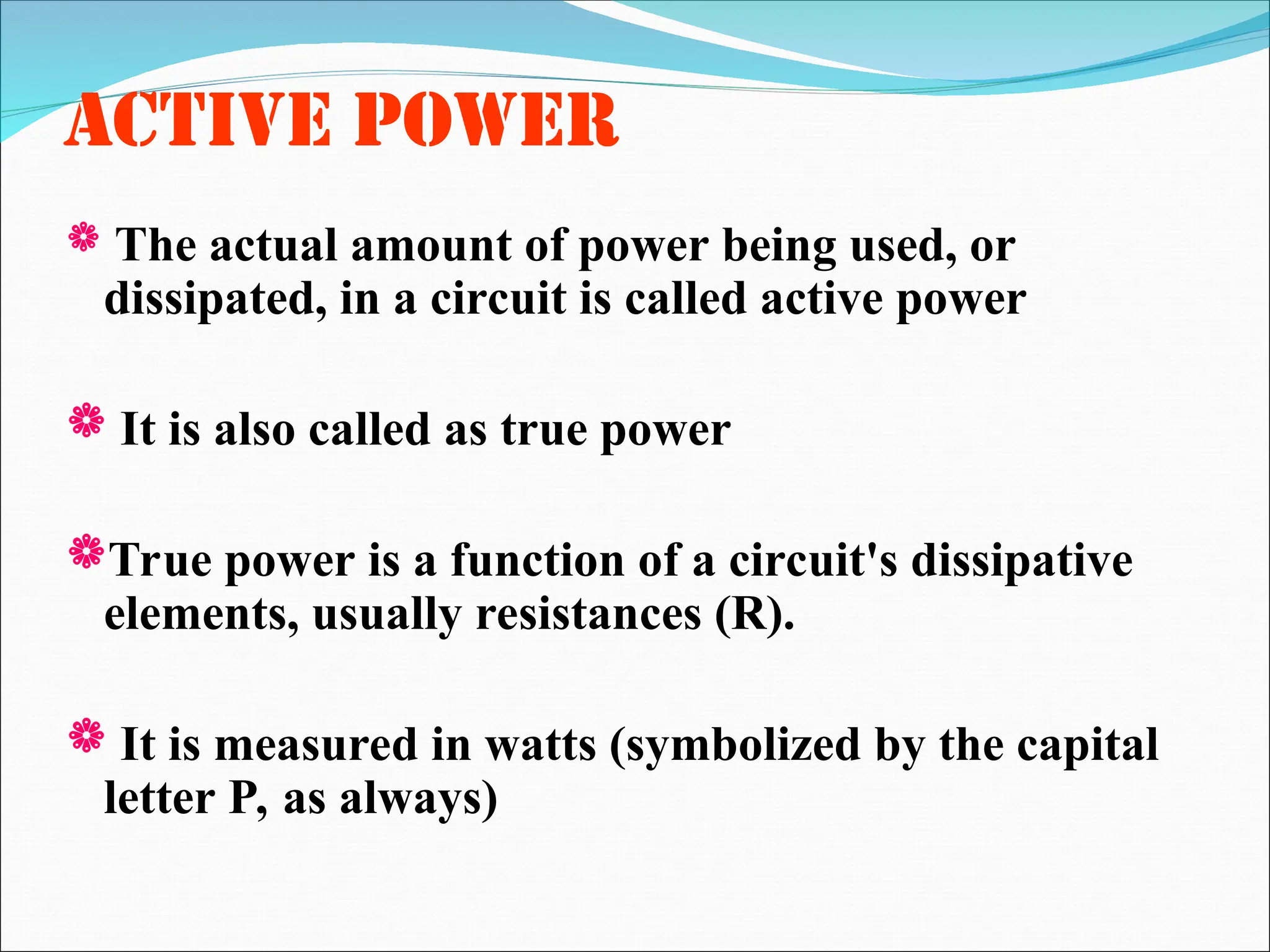 Power factor (PF) in a transmission Line | PPT