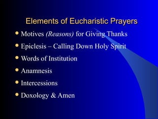 Pfi Sacraments And Liturgy Lesson 3 | PPT