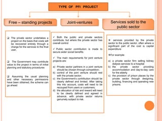 Private financial initiative (PFI) | PPTX