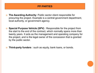 Private financial initiative (PFI) | PPTX