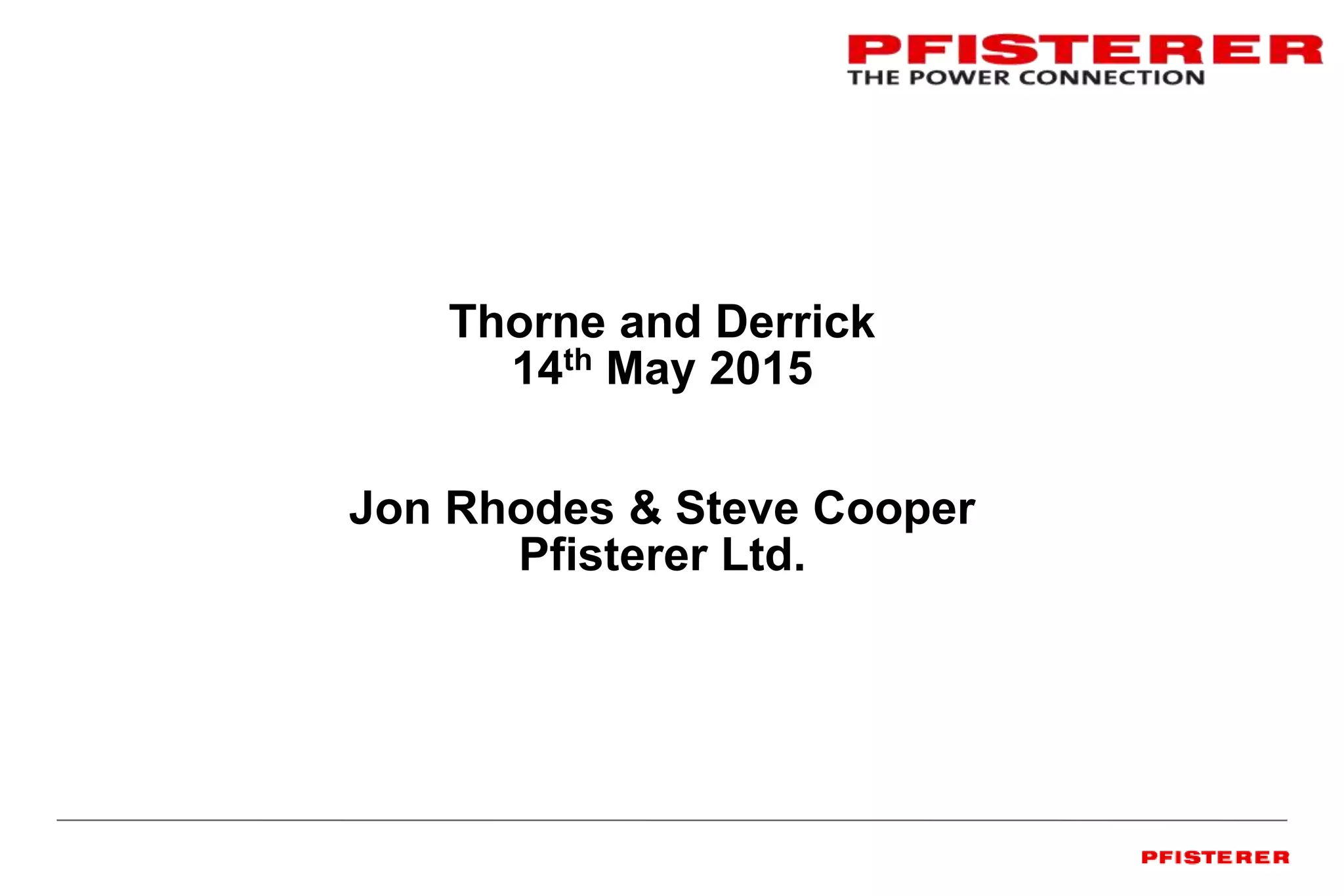Pfisterer presentation | PPT