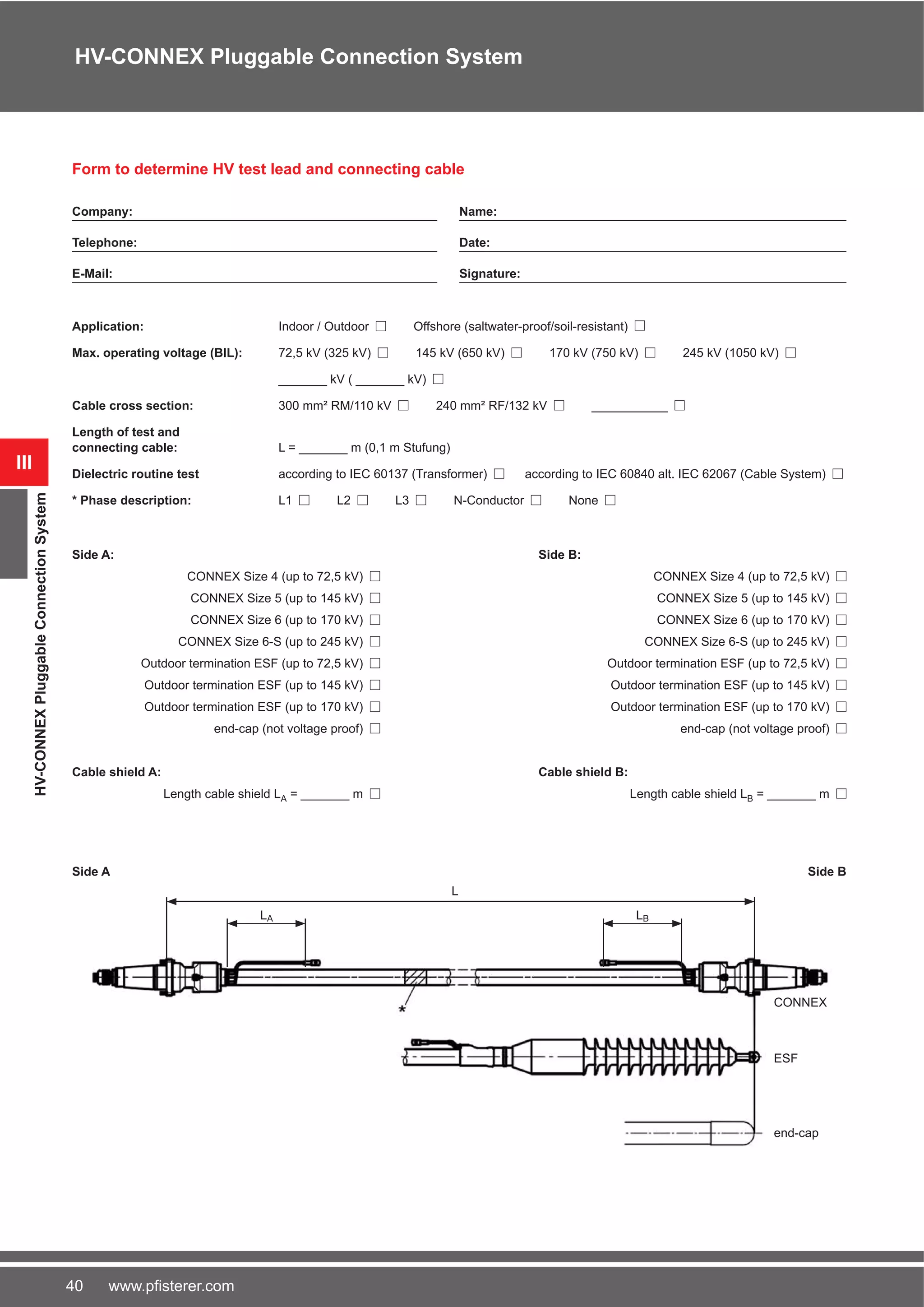 Pfisterer Cable Systems - Cable Fittings For High Voltage Networks - HV ...