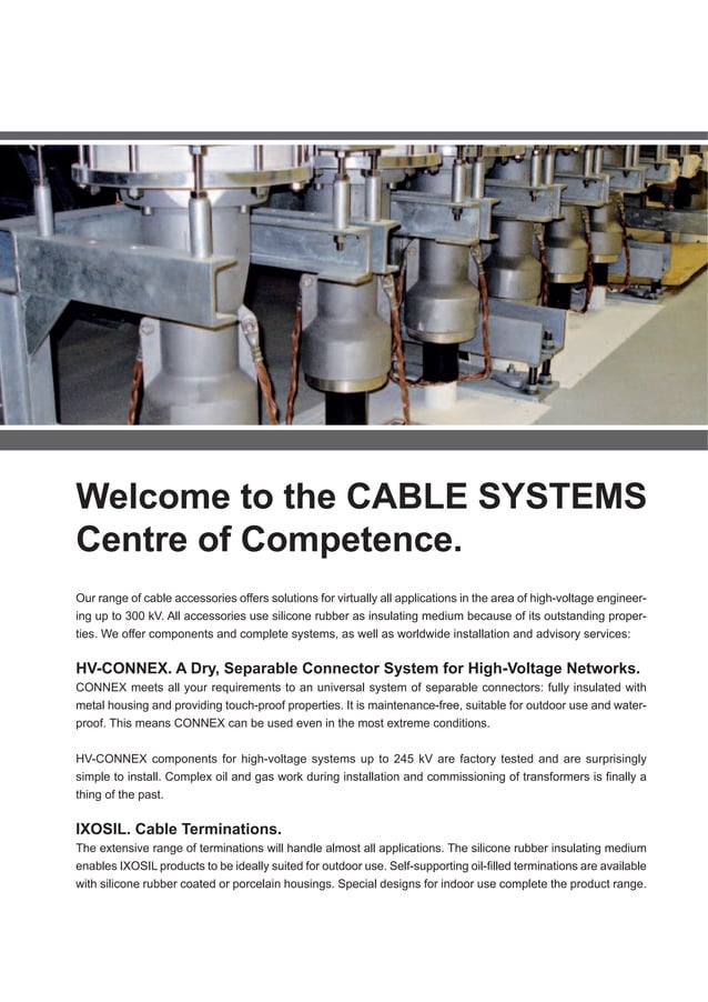 Pfisterer Cable Systems - Cable Fittings For High Voltage Networks - HV ...