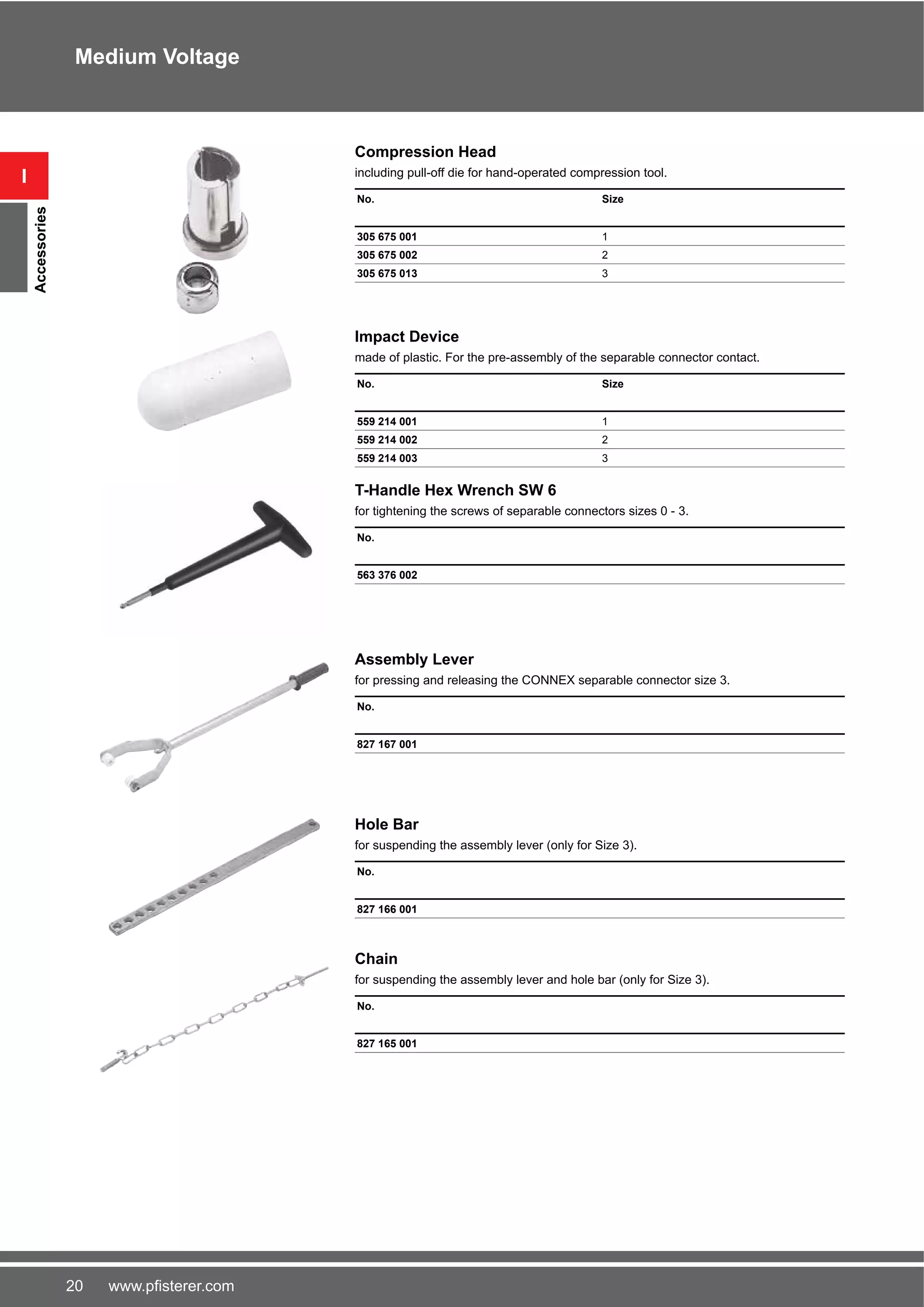 Pfisterer Cable Fittings 11kV 33kV 52kV - Pfisterer MV-CONNEX Inner ...