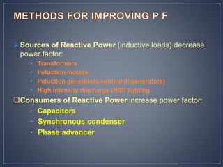 Power factor improvement | PPTX