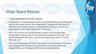 Pfizer - Corporate governance | PPTX