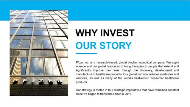 Pfizer Investor Pitch Presentation | PPT