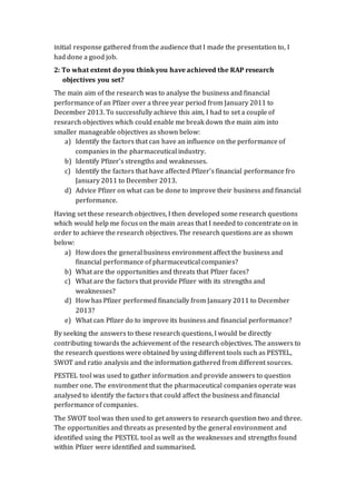 Pfizer skills and learning statement december 2014 | DOCX