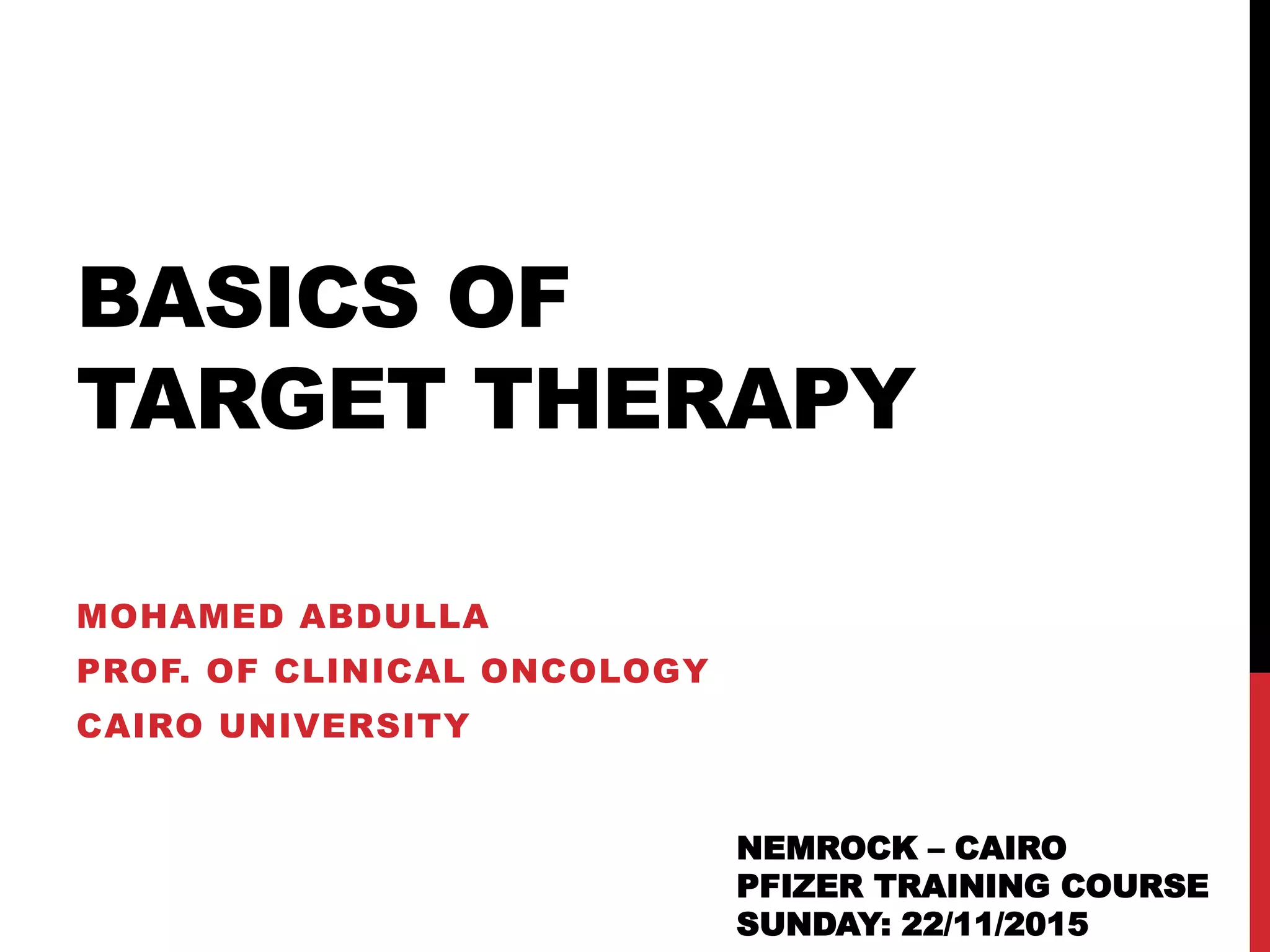 Introduction to Targeted Therapies in Oncology | PPTX