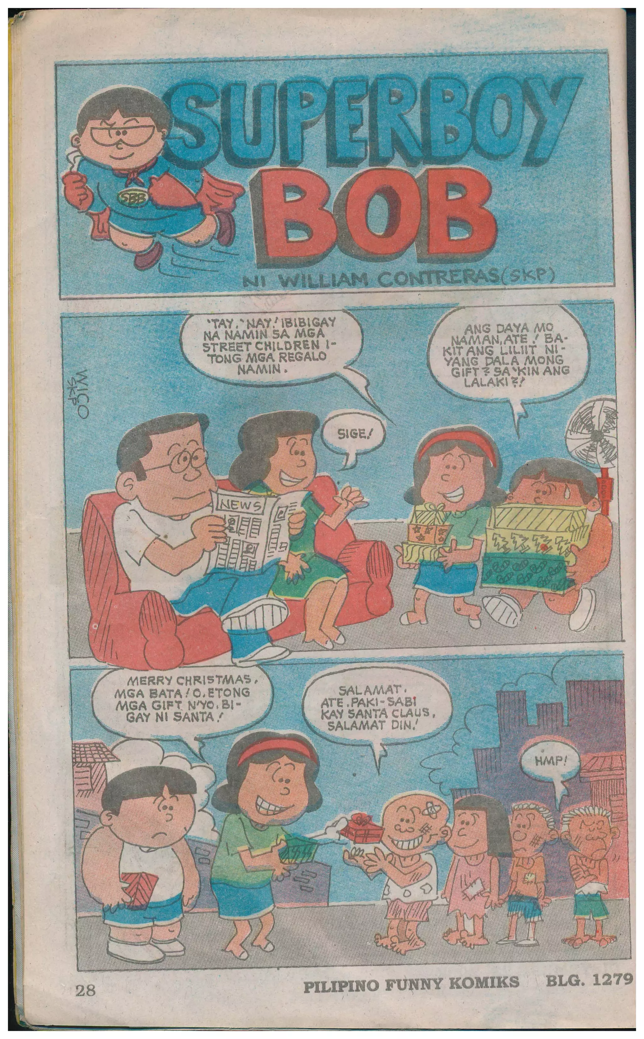 PROJECT: Balik Funny Komiks - Pilipino Funny Komiks Blg. 1279 December ...