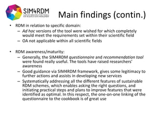 NordForsk Open Access Reykjavik 14-15/8-2014:Sim4rdm | PDF