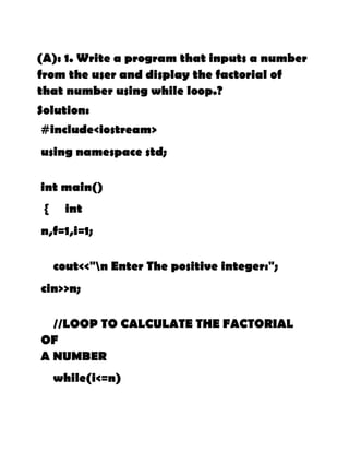 PF LAB ASSIGNMENT | PDF
