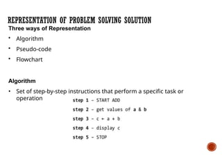 Problem Solving, pseudocode and flowchart.pptx