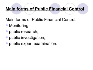Public Finance Management | PPT
