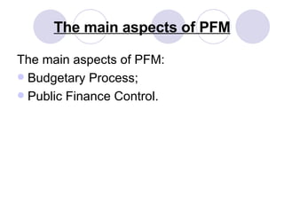 Public Finance Management | PPT