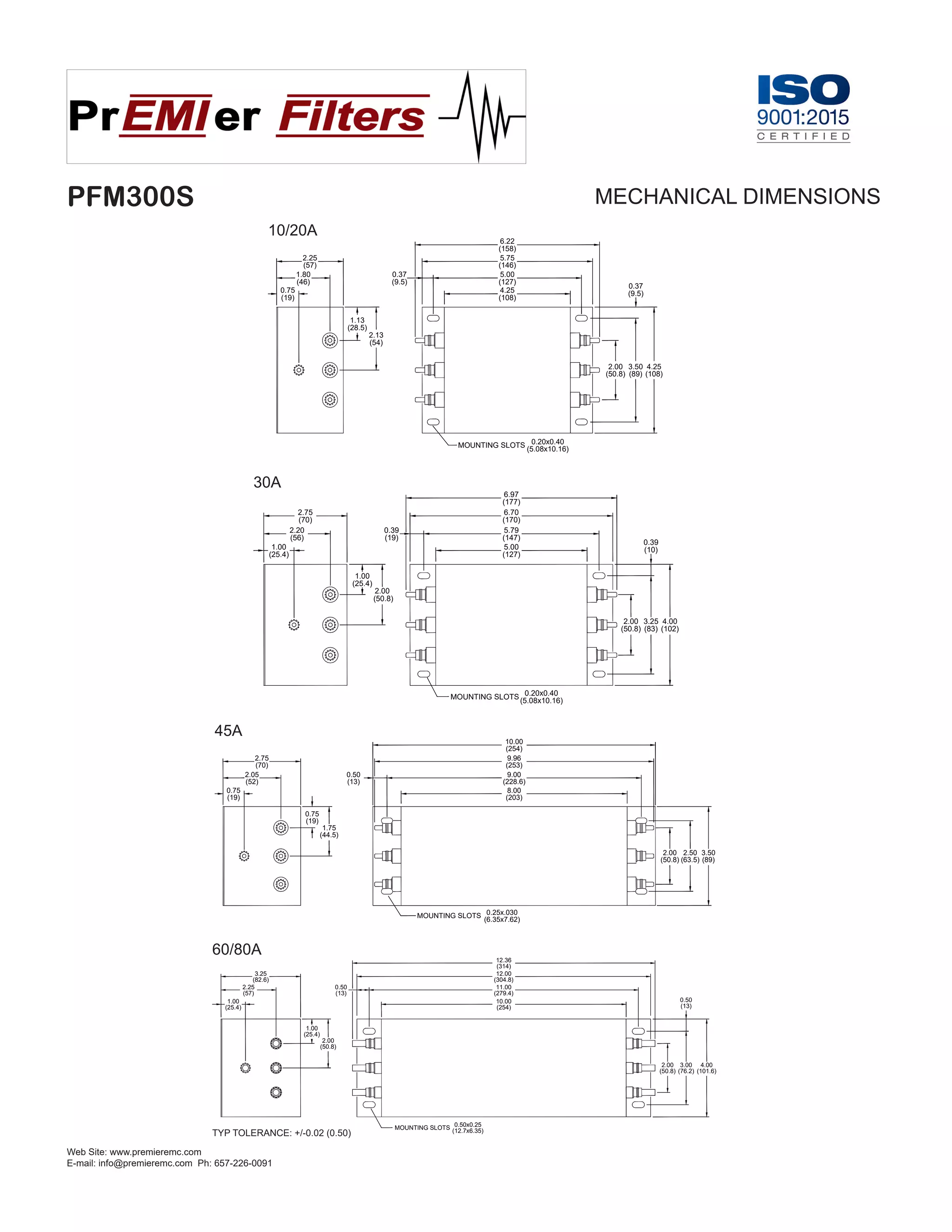 MIL/COTS THREE PHASE EMI FILTERS (DELTA) | PDF