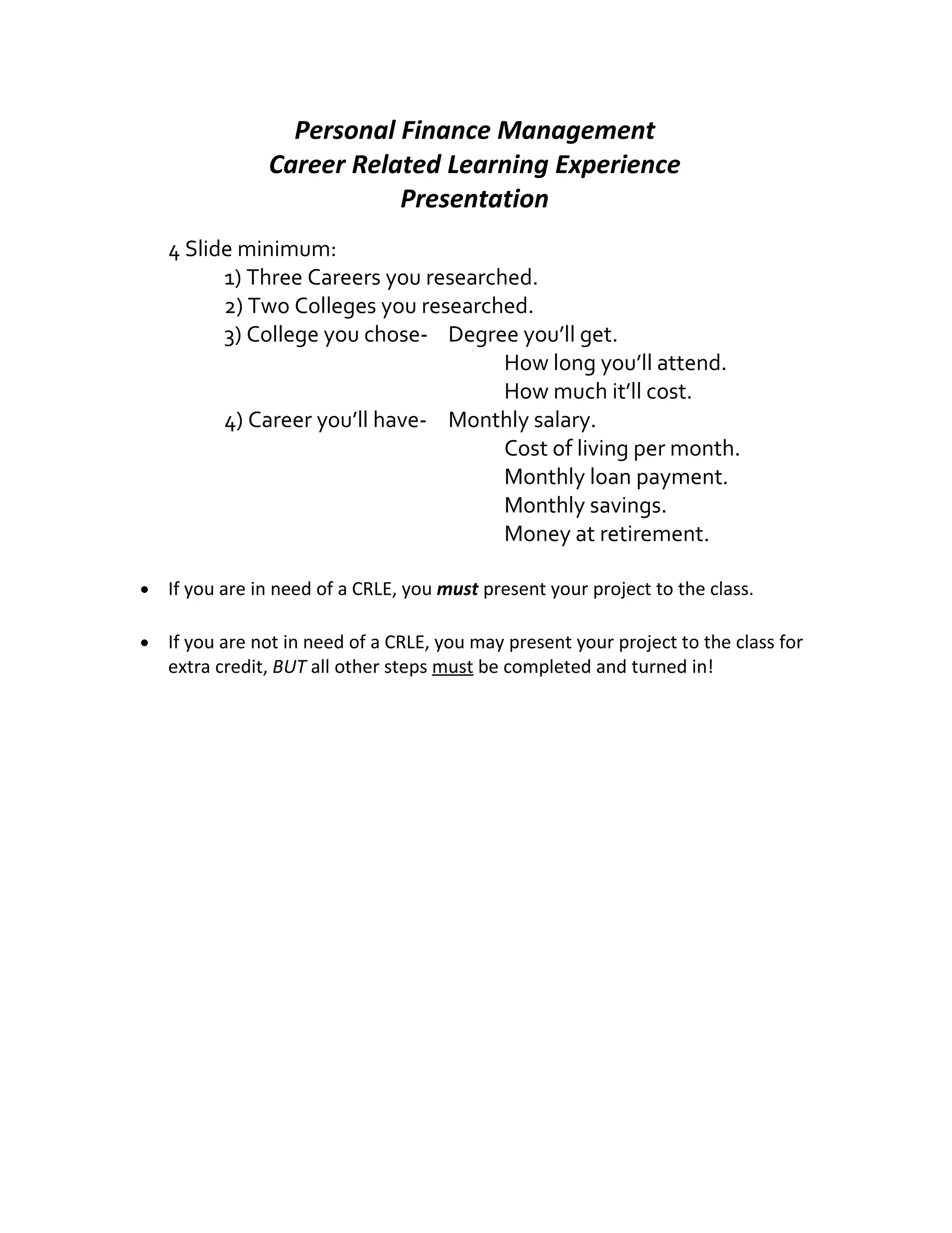 CRLE Presentation | DOC