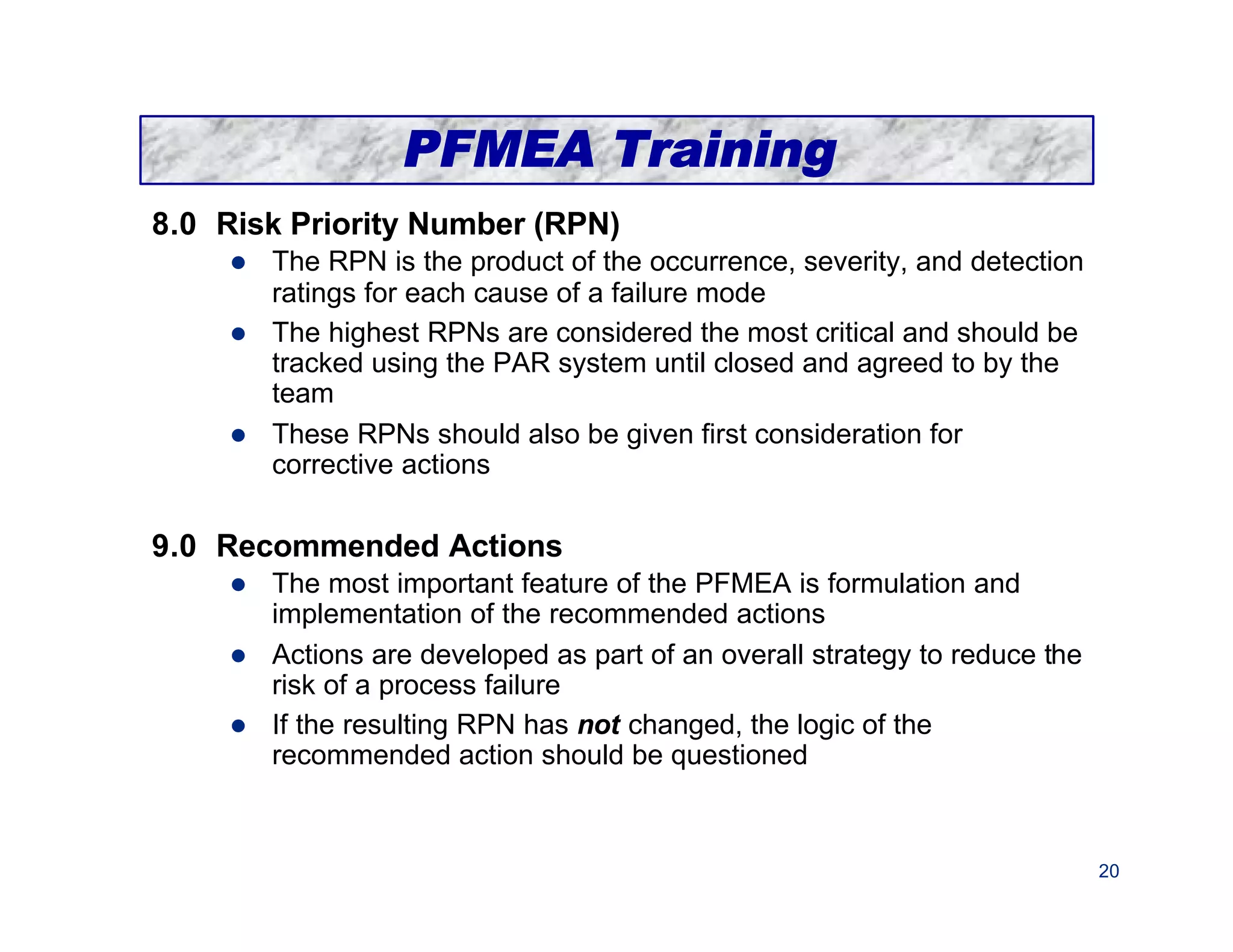 Pfmea process fmea | PDF