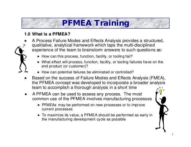 Pfmea process fmea