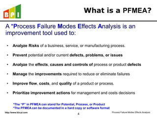 PFMEA_ Your Key to Quality, ANEF de proceso la llave a la calidad | PPT