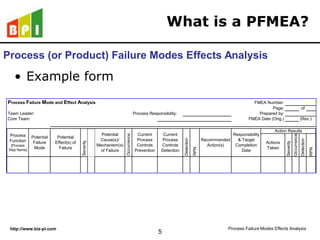 PFMEA_ Your Key to Quality, ANEF de proceso la llave a la calidad | PDF ...