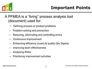 PFMEA_ Your Key to Quality, ANEF de proceso la llave a la calidad | PDF ...
