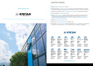 PFM Group Packaging Solutions | PDF