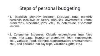 Introduction to Personal FInance Management | PPTX