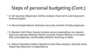 Introduction to Personal FInance Management | PPTX