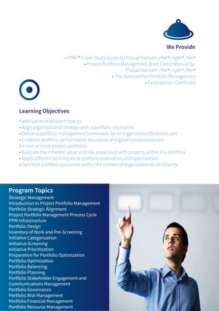 Portfolio Management Professional PfMP® Course Brochure | PDF