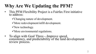 Adding Flexibility to Fairfax County's Public Facilities Manual (PFM) | PPT